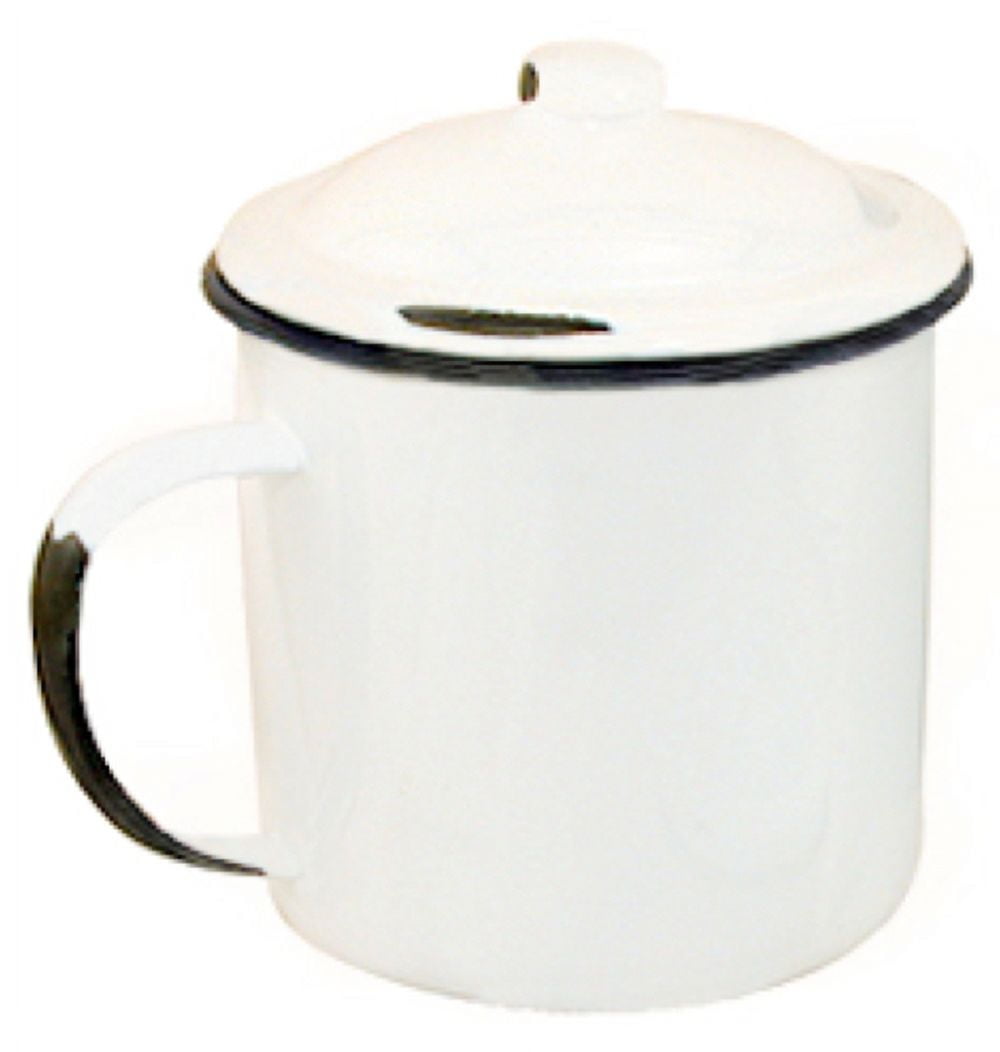 Enamel Mug With Lid - Set of 6 - Walmart.com