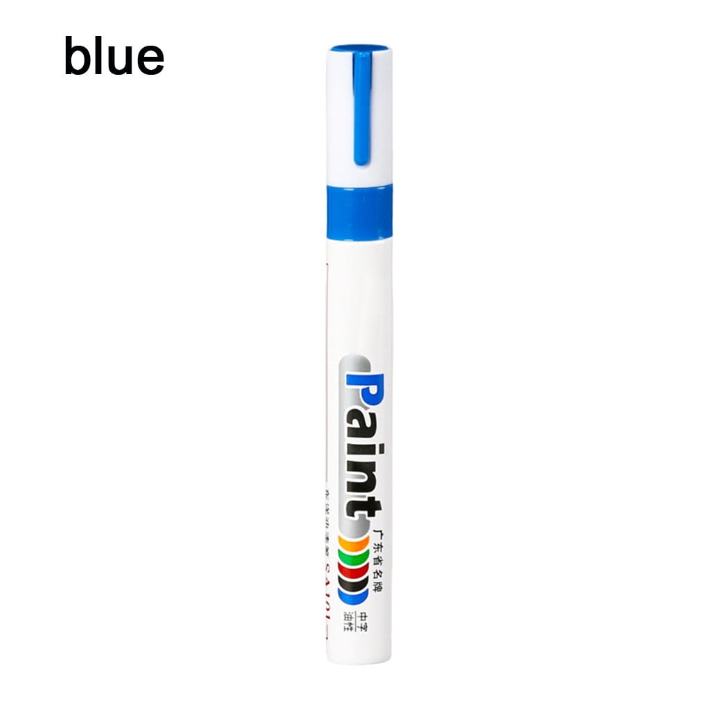 Enamel Paint Markers | BLUE- 1 Pack | Permanent Marks on Metal, Glass ...