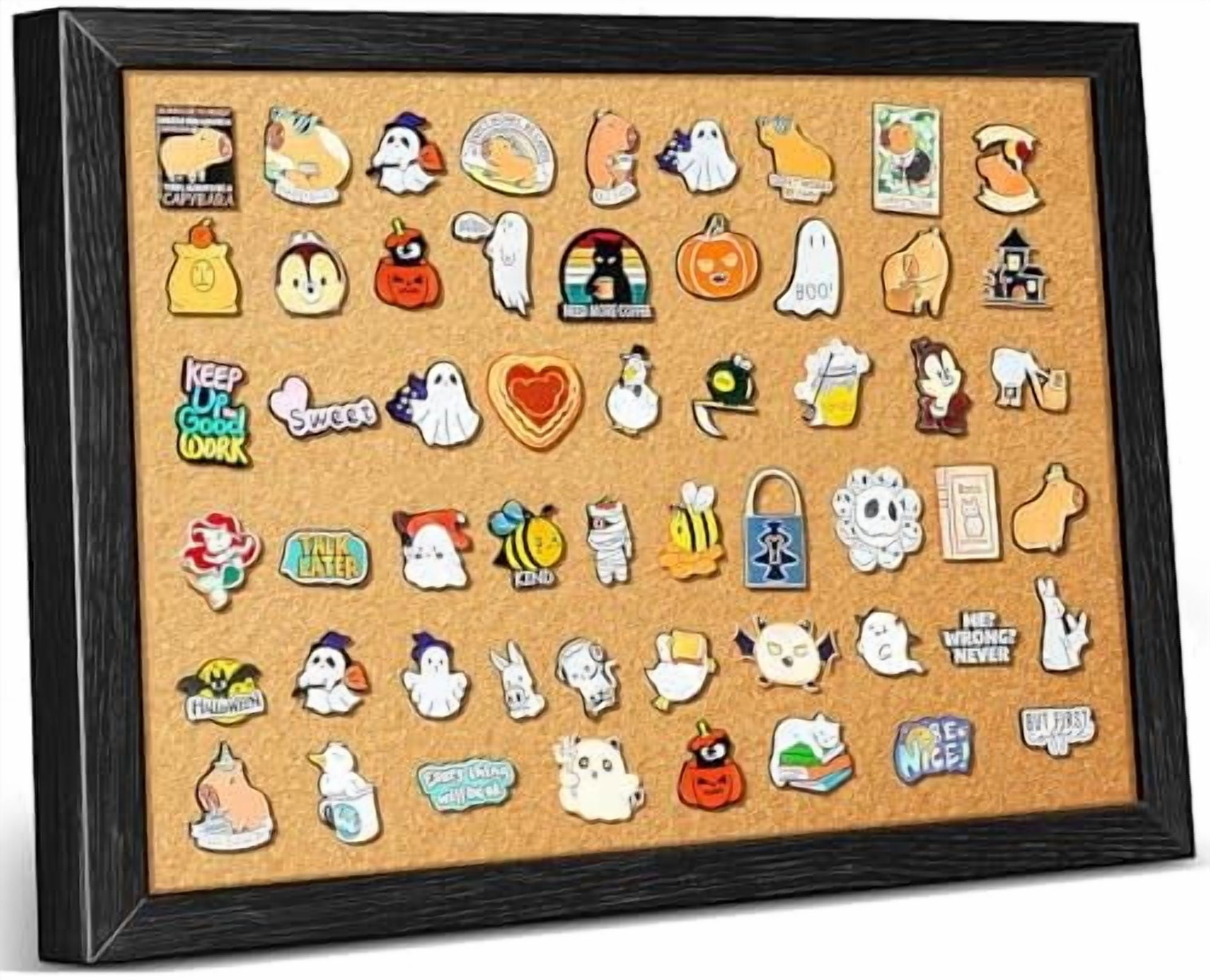 Enamel Pin Display Board, 16'' x 12'' Pin Display Frame, Lapel Pin ...