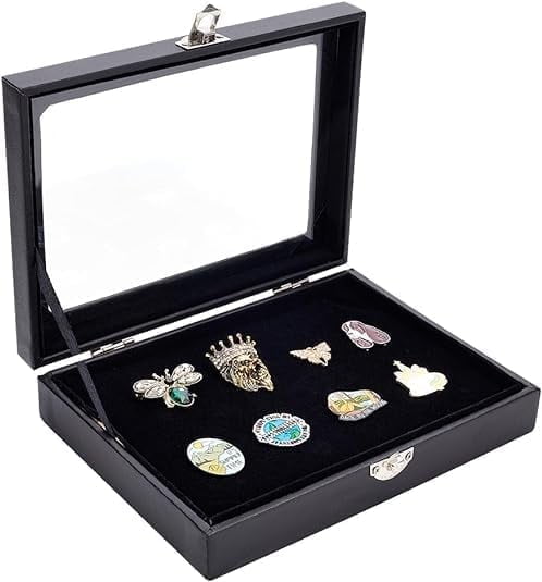 Enamel Pin Display Book Collectible Pins Board Storage Flip-Page Enamel ...