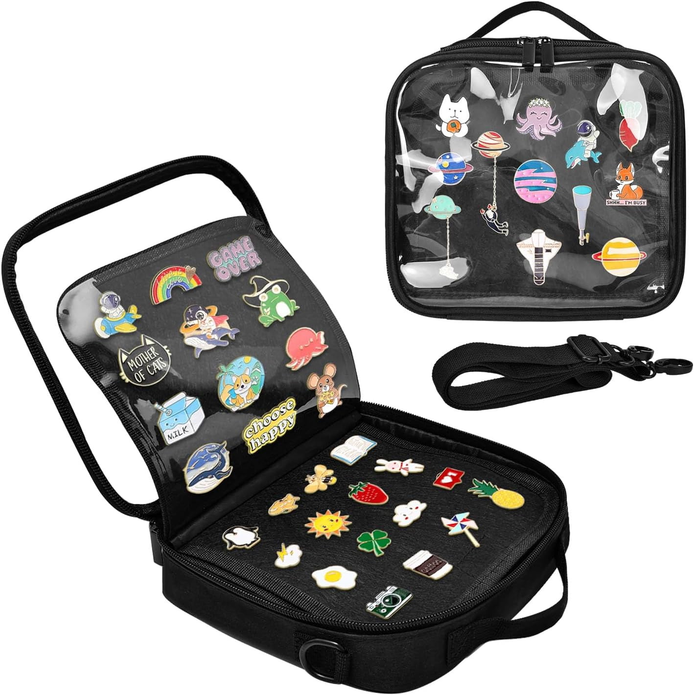 Enamel Pin Display Book, Small Collections Travel Pin Trading Book ...