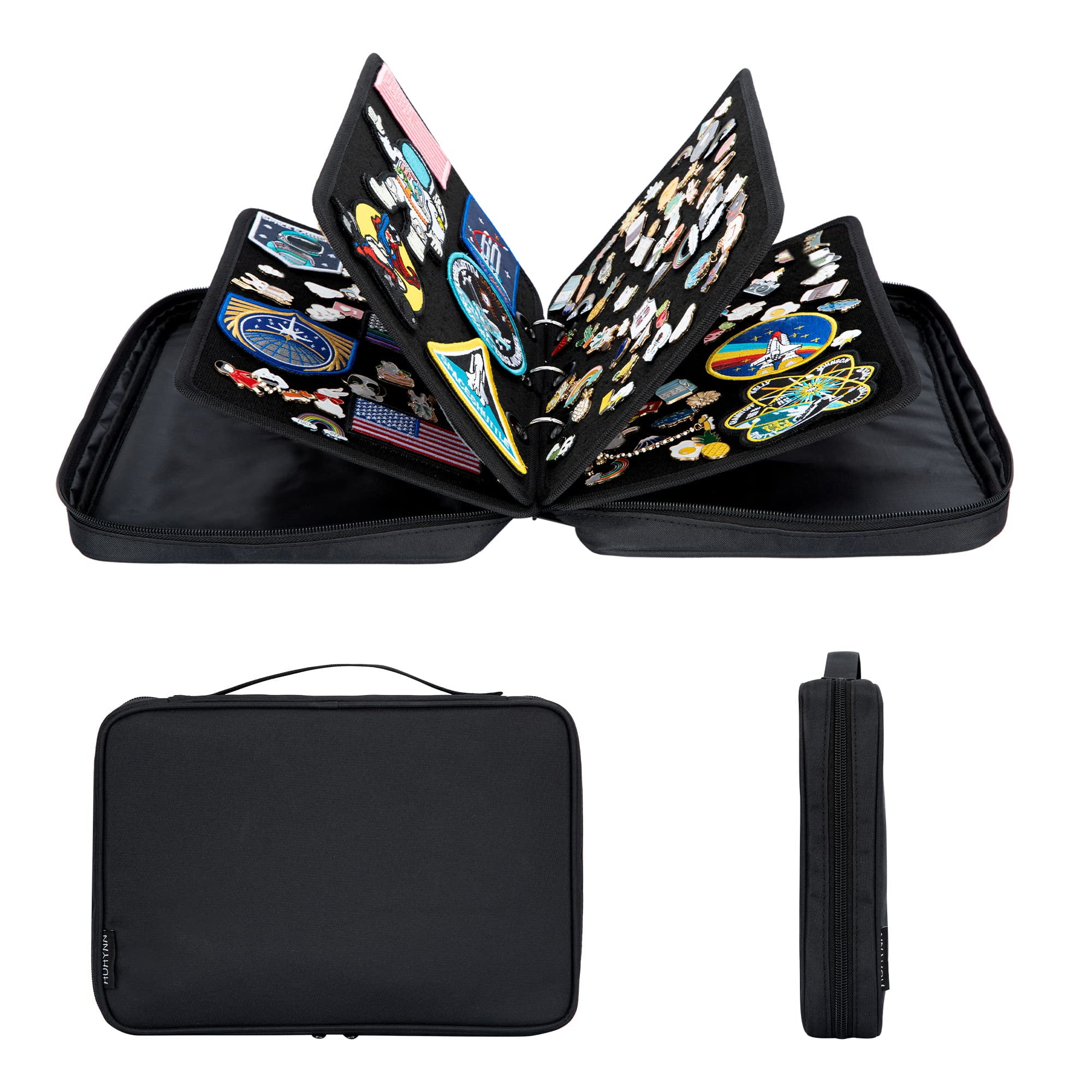 Enamel Pin Display Pages, Brooch Enamel Pin Carrying Case with 4 Pages ...