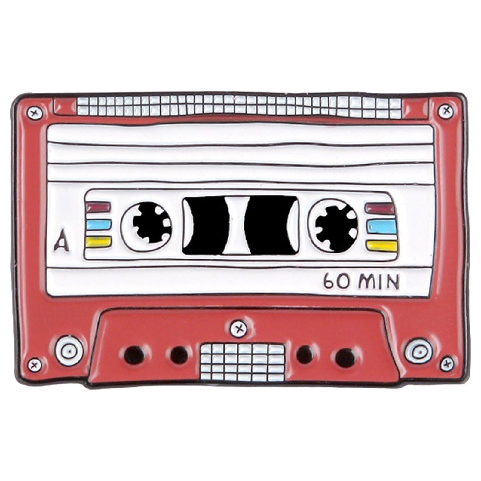 Enamel Pins Brooch Cassette Tape Old School Analog Cassette Player