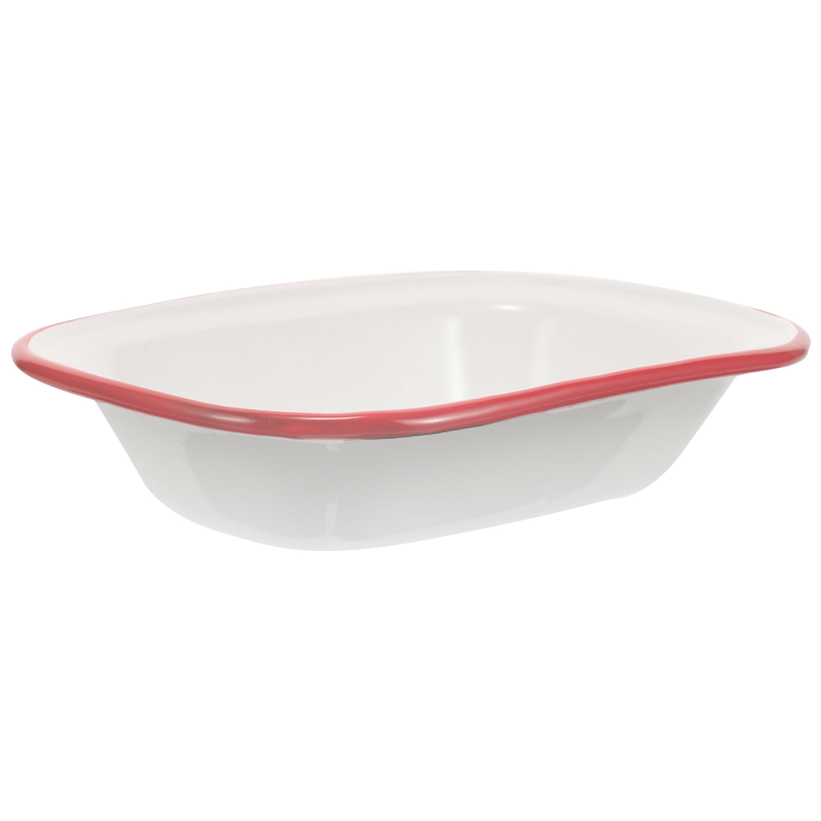 Houderco Storage Pan Enamel Rectangular Shape Red For Home Cooks Daily ...