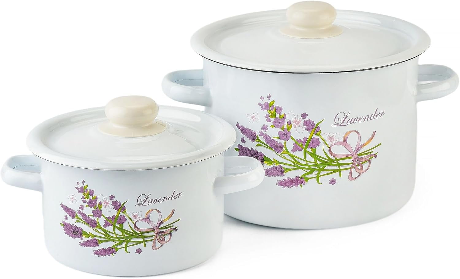 Enamel Pot with Enamel Lid, Enamel Cooking Pot, Soup Pot, Enameled ...