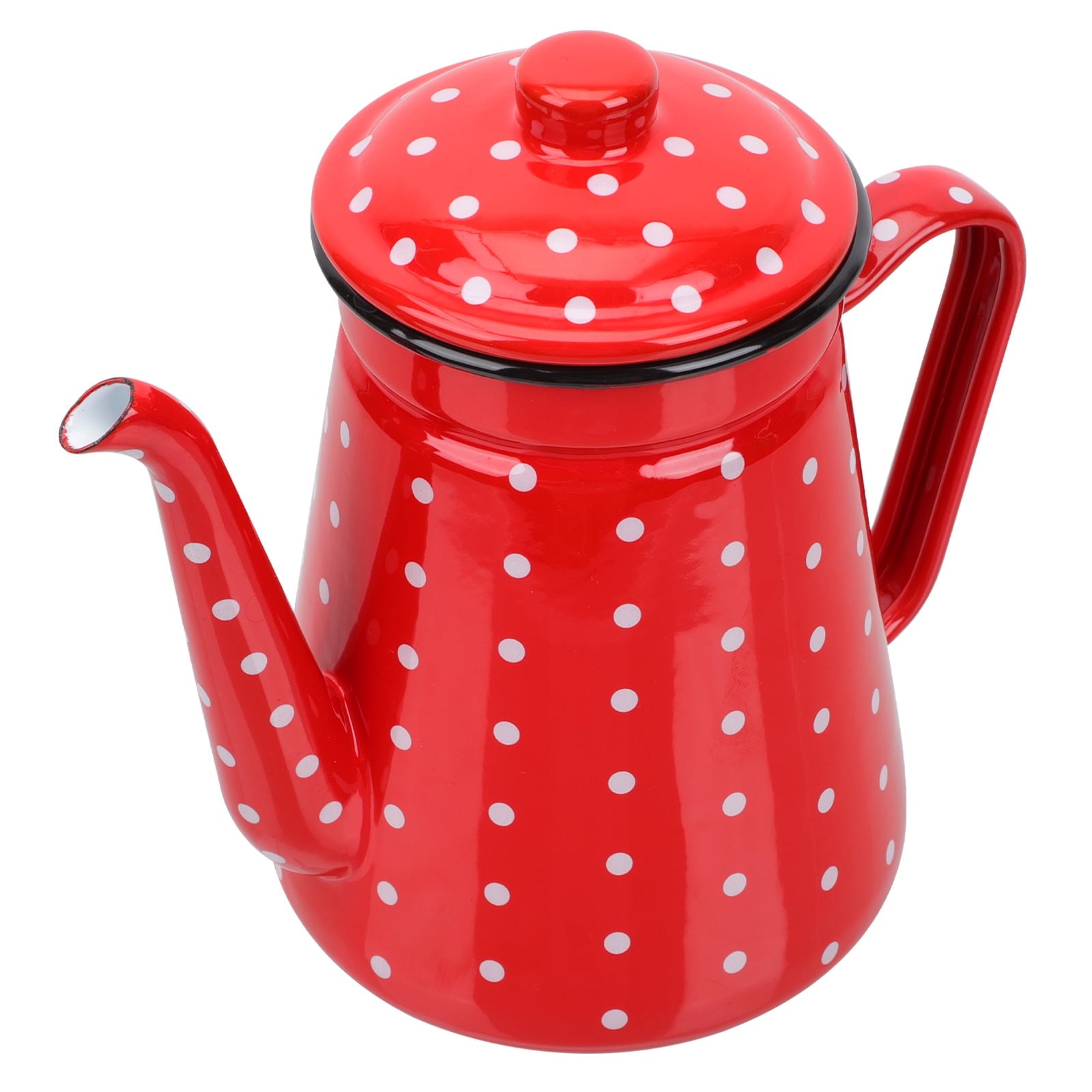 Enamel Pot Tea Cup with Infuser and Lid Coffee Kettle Pod Maker ...