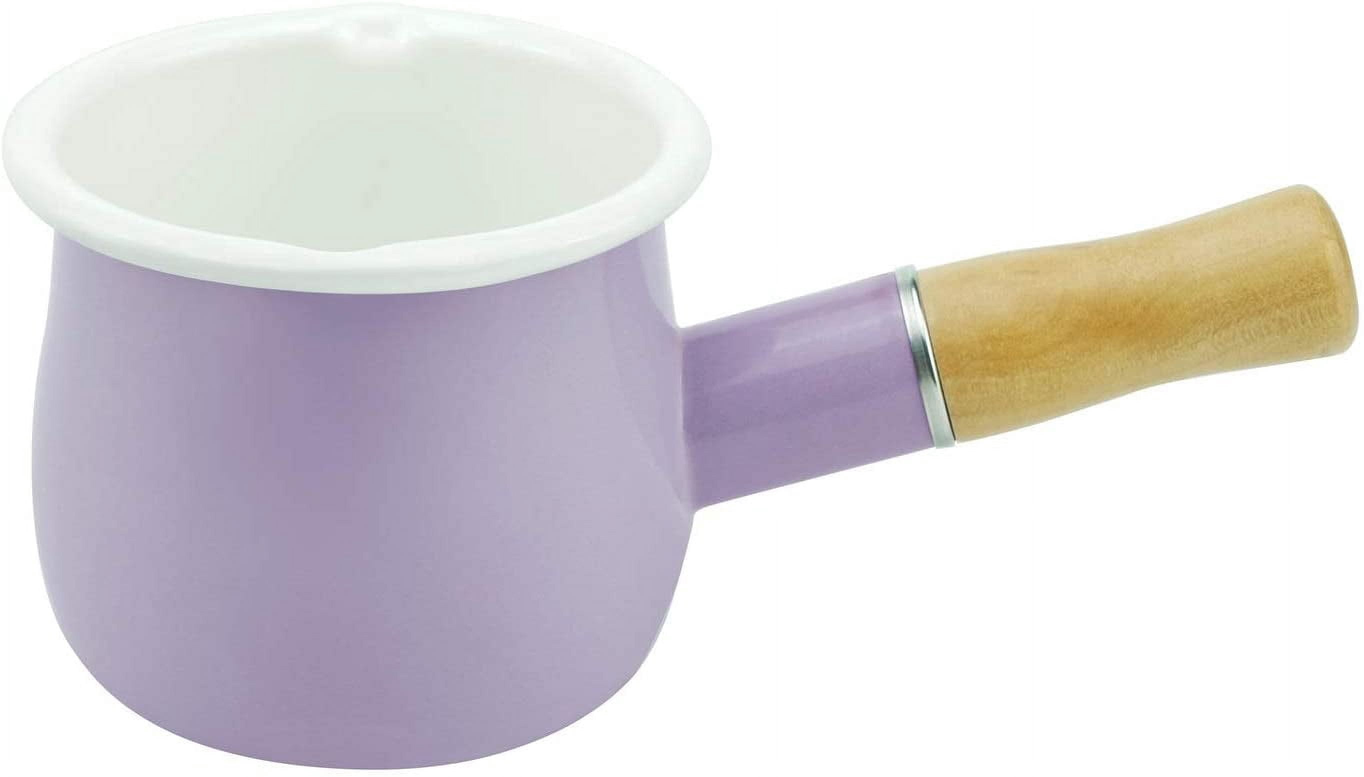 Enamel milk pan, mini butter heater enamelware pan and small ...