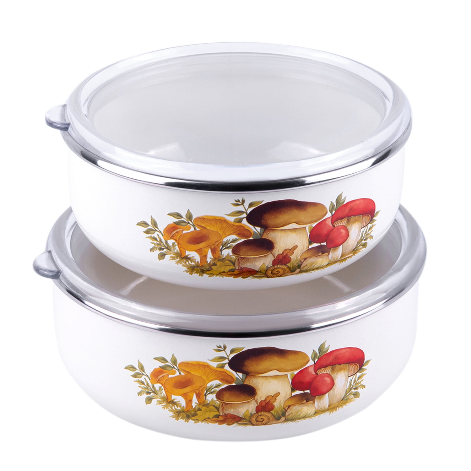 Enameled Aluminum Bowl Mixing Bowl for Kitchen 1.1-qt (1 L); 1.5-qt (1. ...