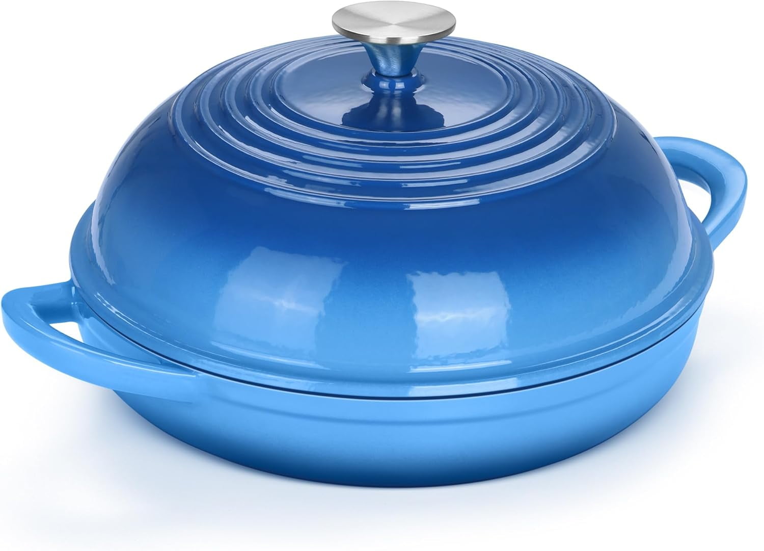 Enameled Cast Iron Bread Pot with Lid, 6 Quart Dutch Oven for Sourdough ...