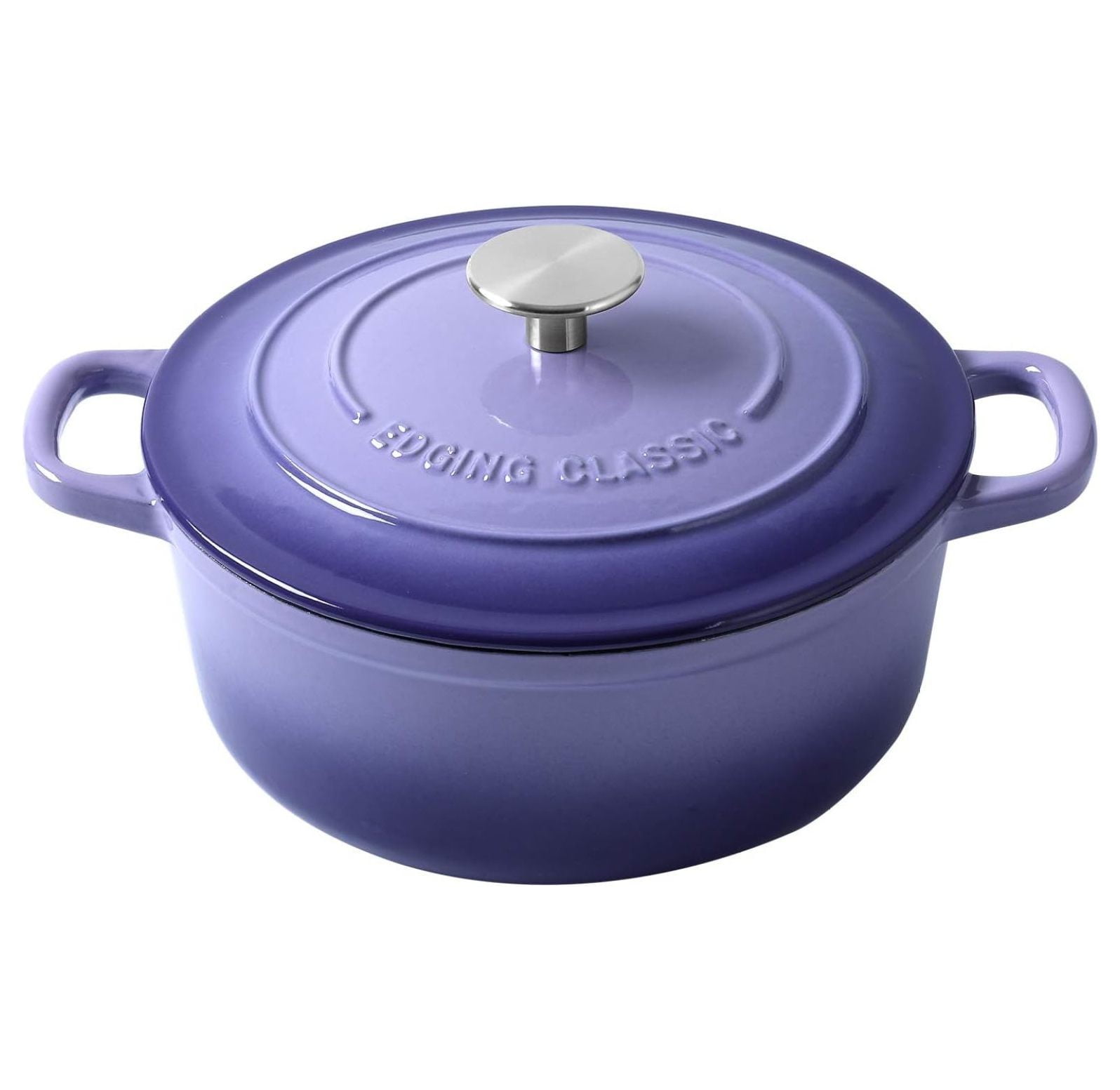 Enameled Cast Iron Duch Oven, 5.5 Quart Round Dutch Ovens Pot with Lid ...