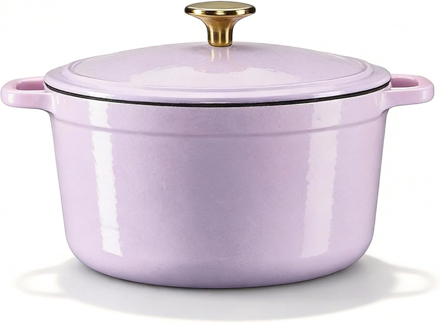 Enameled Cast Iron Dutch Oven Pot with Lid, 4 QT Ovens, Heavy-Duty for ...