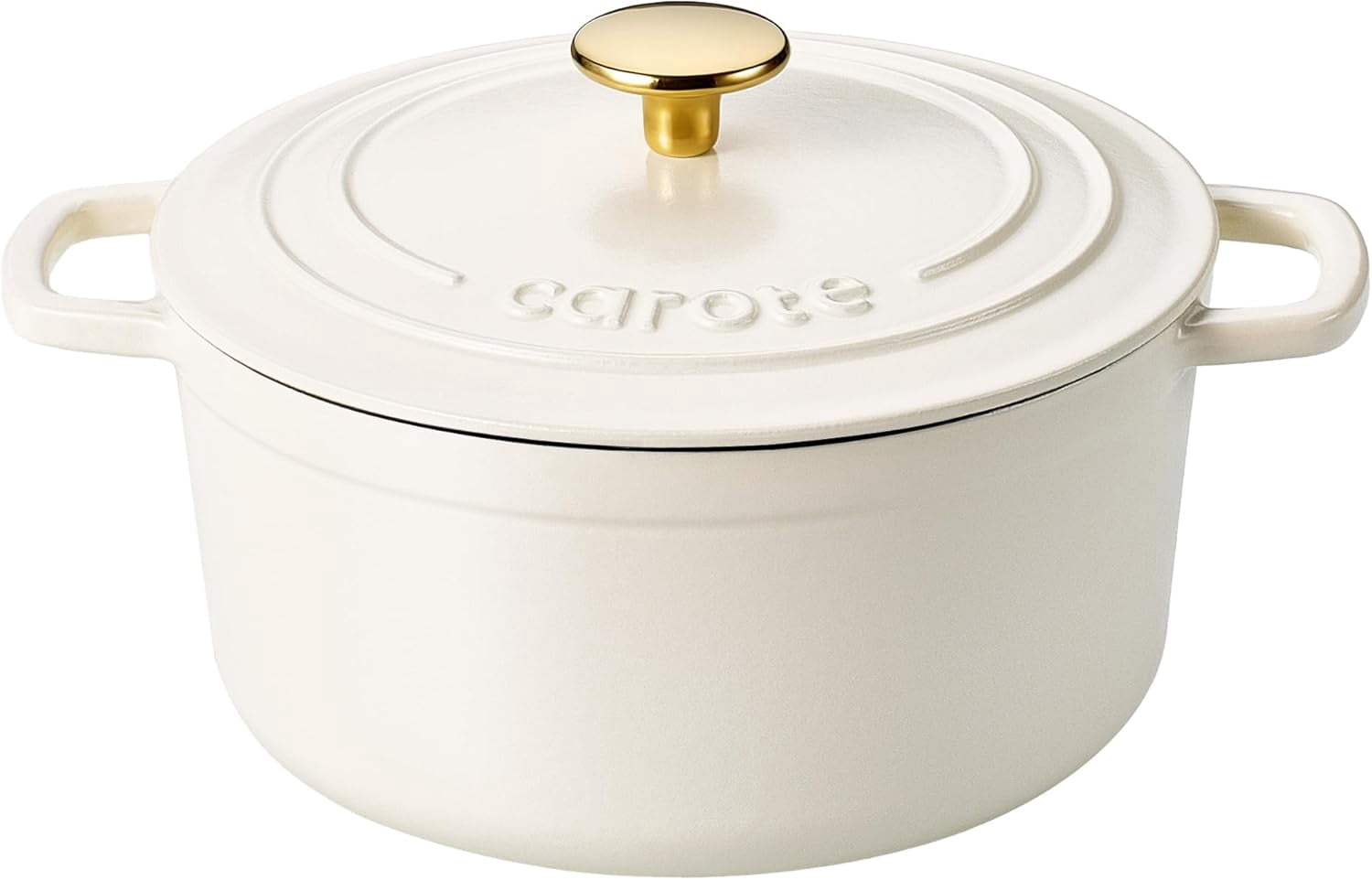 Enameled Cast Iron Dutch Oven Pot with Lid, 4 QT Ovens, Heavy-Duty for ...