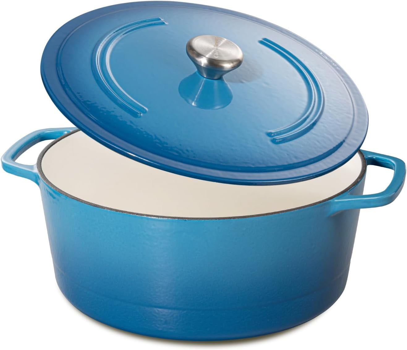 Enameled Cast Iron Dutch Oven Pot with Lid 6QT, Heavy-Duty Cookware for ...