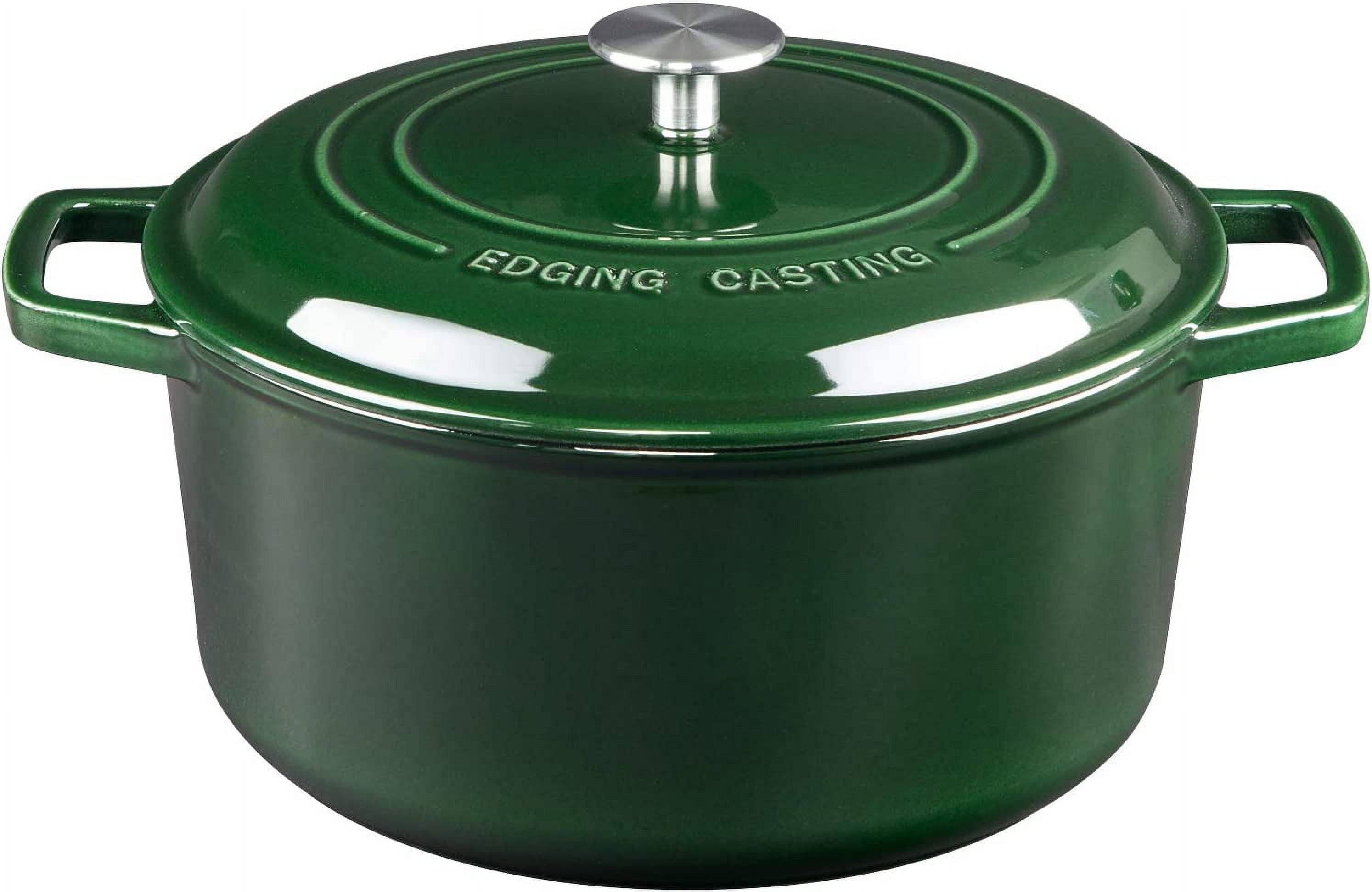 Enameled Cast Iron Dutch Oven Pot with Lid, 7.5 Quart, Round Dutch ...