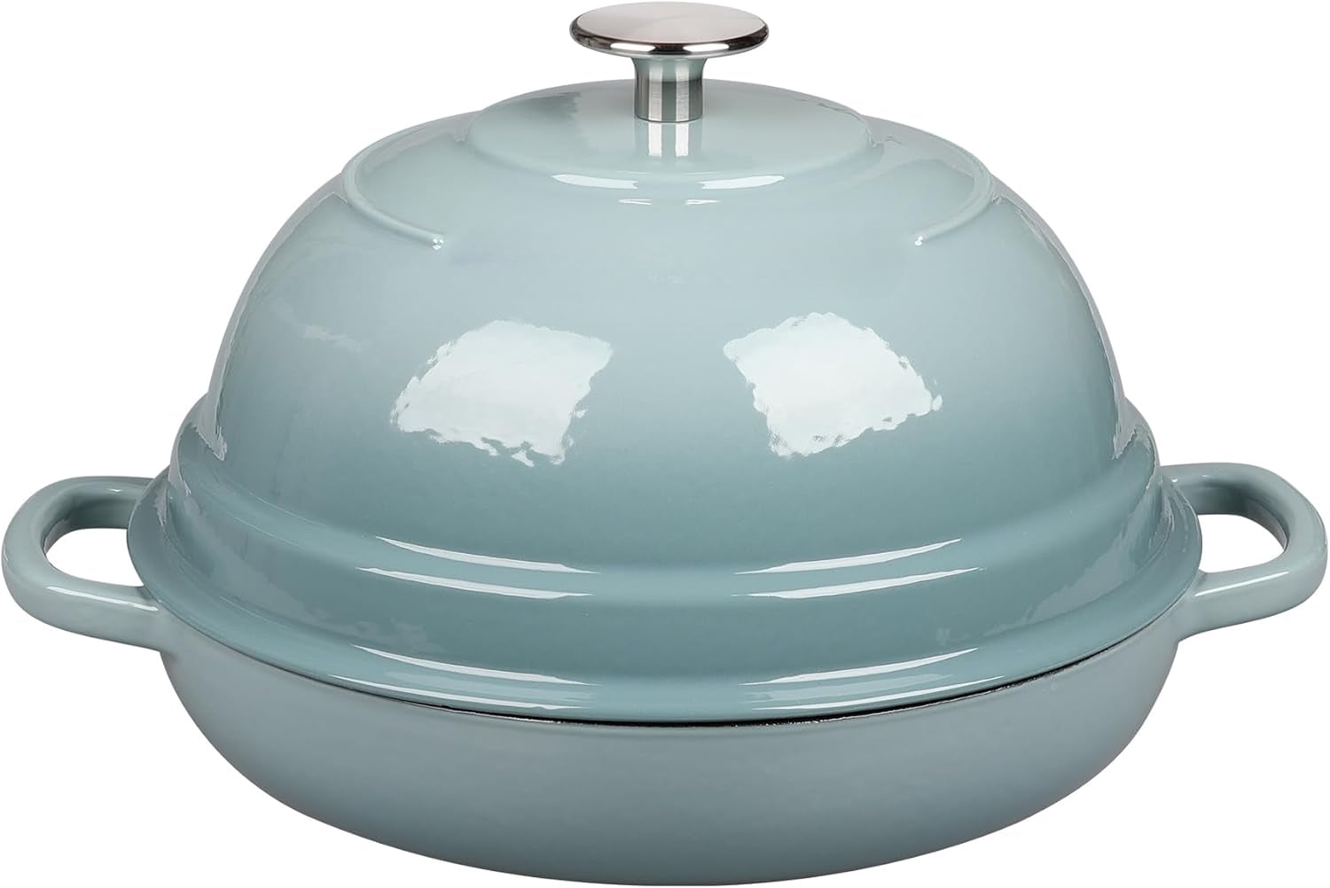 Enameled Cast Iron Dutch Oven Pot with Lid, Round Bread Oven for ...