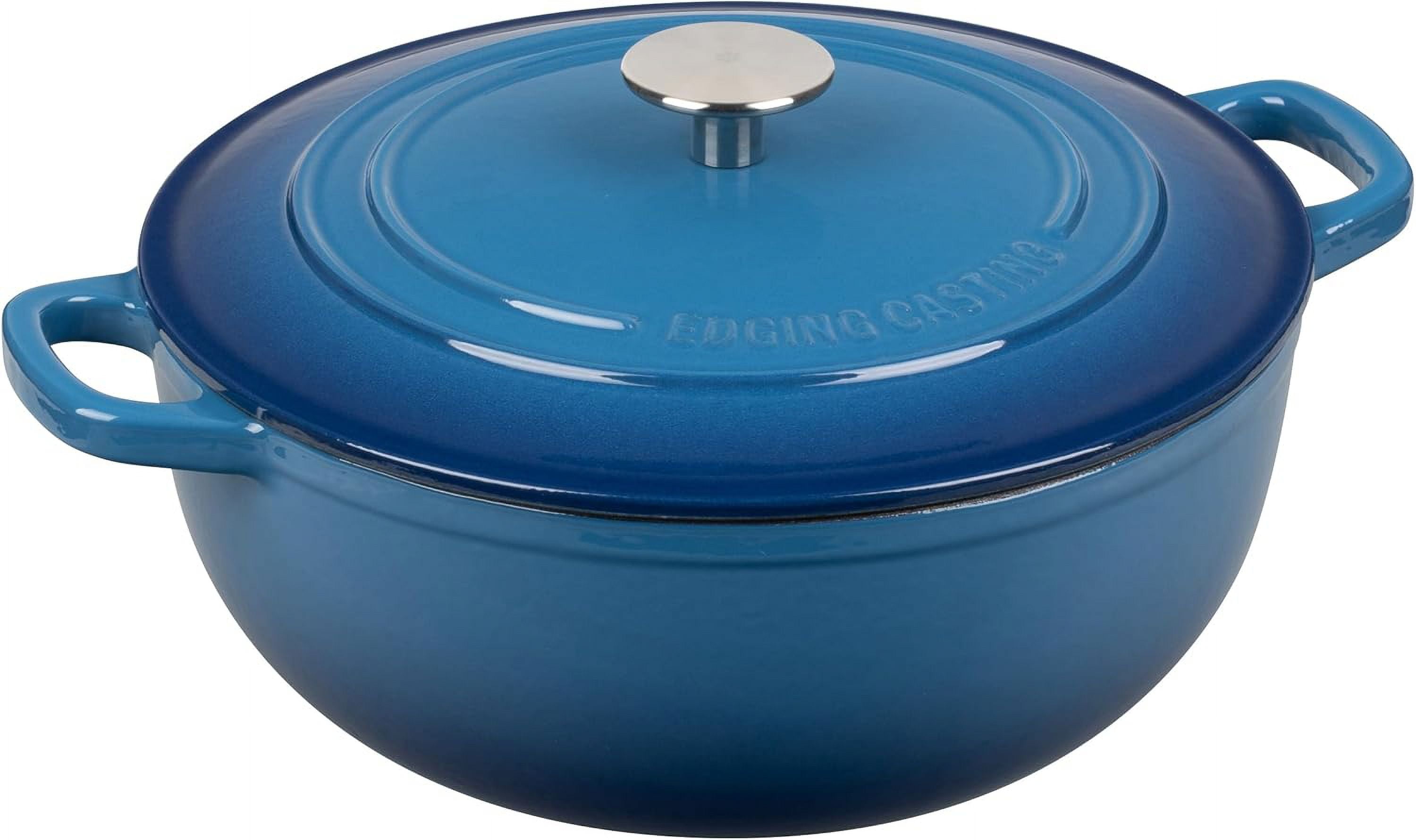 Enameled Cast Iron Dutch Oven Pot with Lid for Sourdough Bread Baking ...