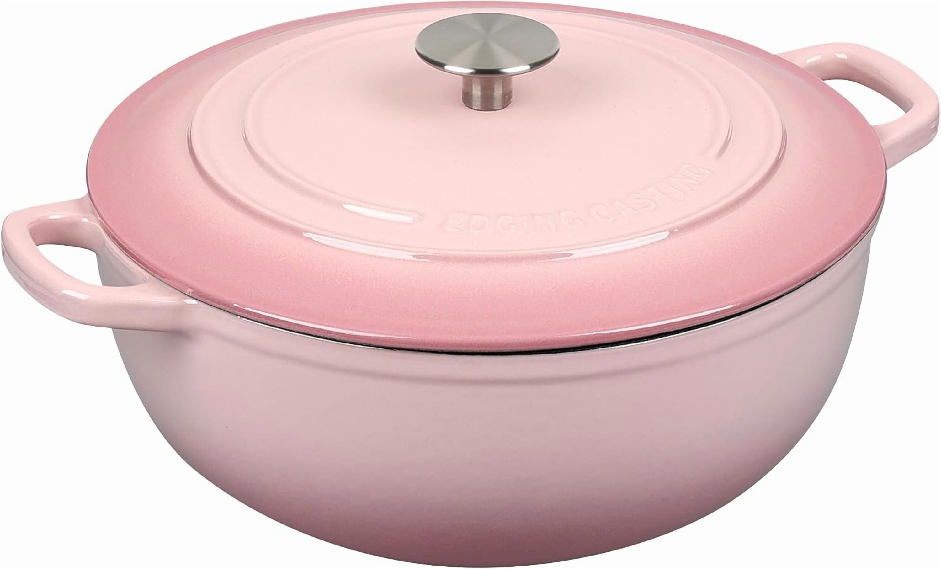 Enameled Cast Iron Dutch Oven Pot with Lid for Sourdough Bread Baking ...