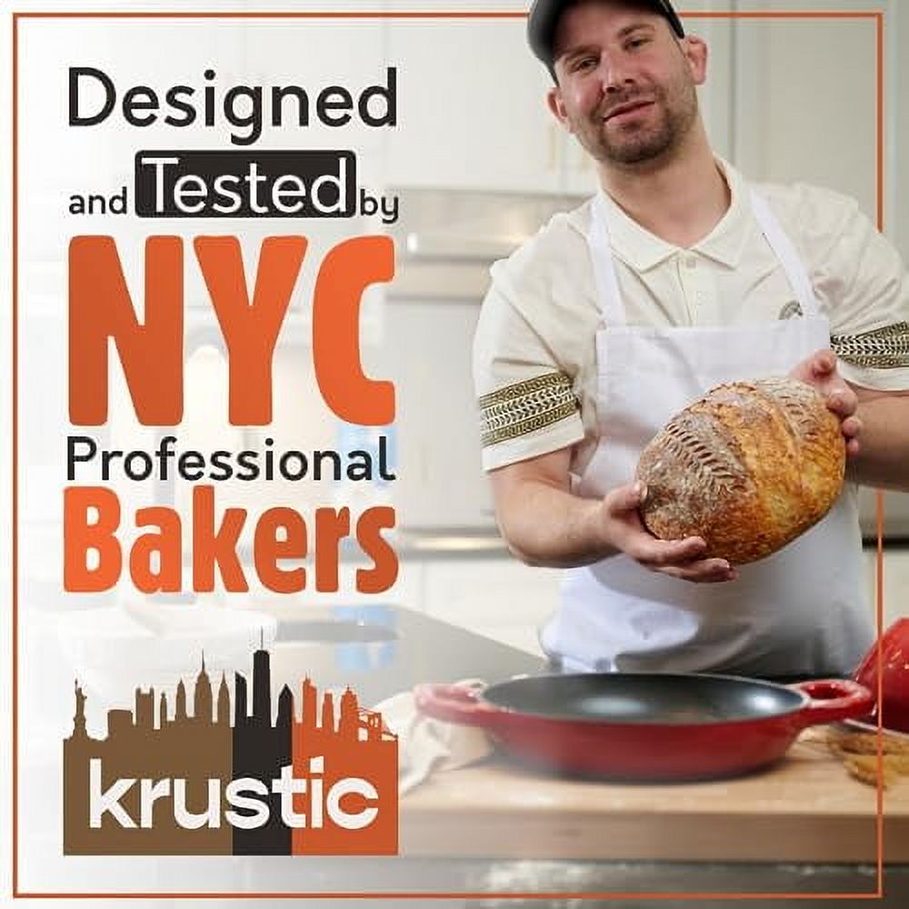 Enameled Cast Iron Dutch Oven for Sourdough Bread Baking | 6 Quart Pot ...