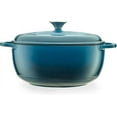 Enameled Cast Iron Round Dutch Oven, 6 qt., Turquoise - Walmart.com