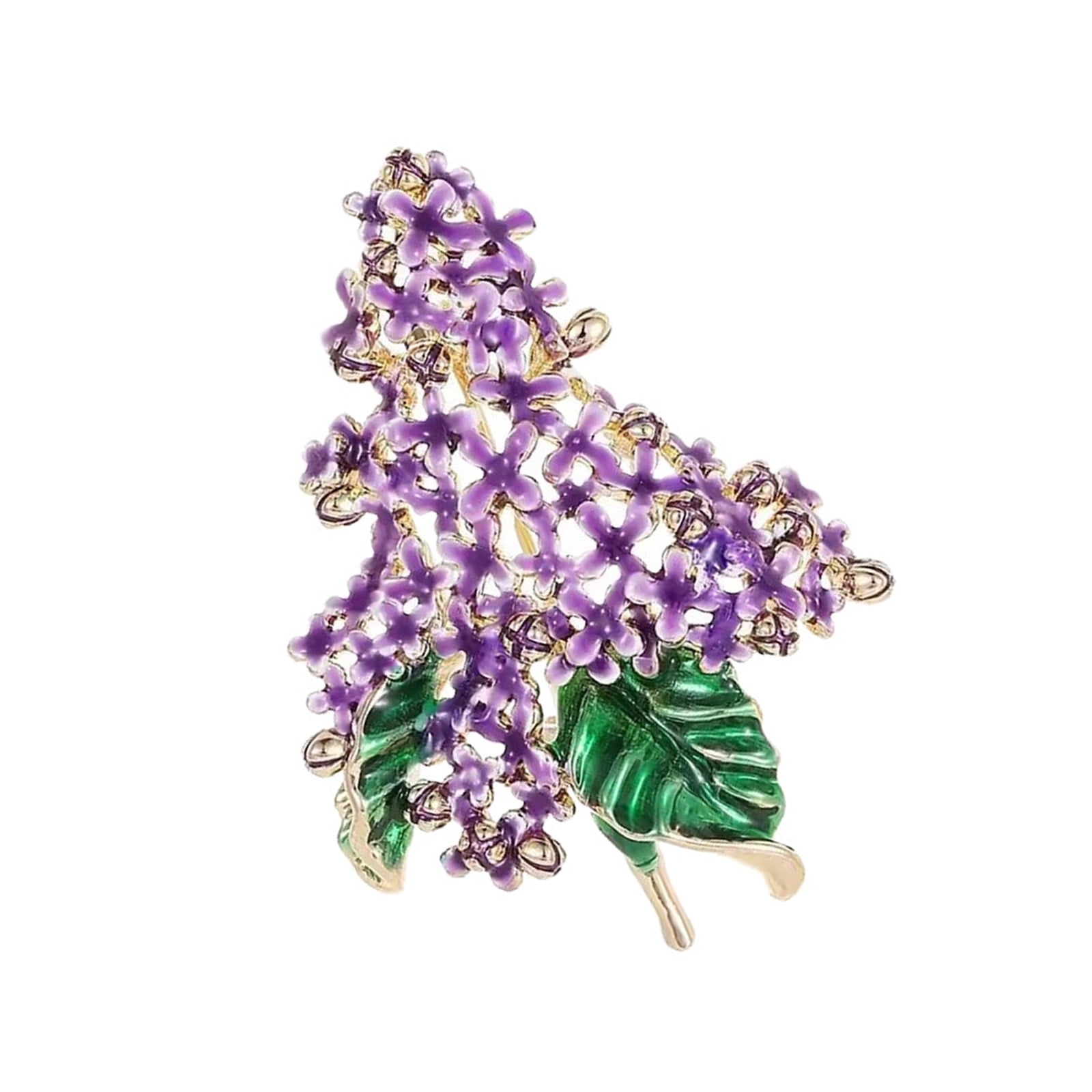 Enameled Floral Pin With Safety Closure Portable Jewelry Pieces for ...