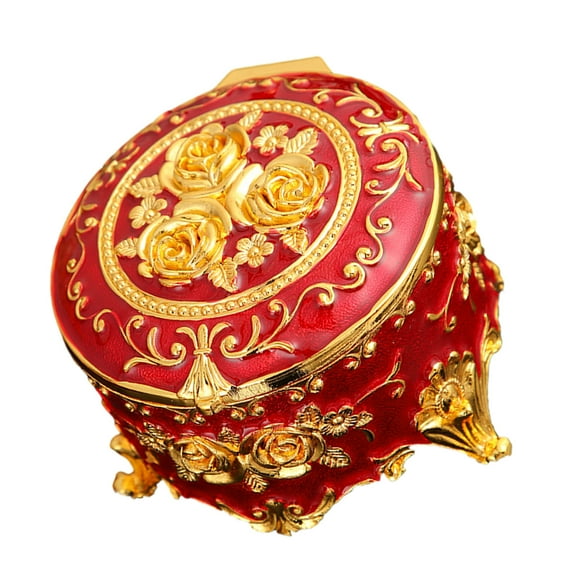 Enameled Jewelry Case for Necklace Rings Storage Solution For ...