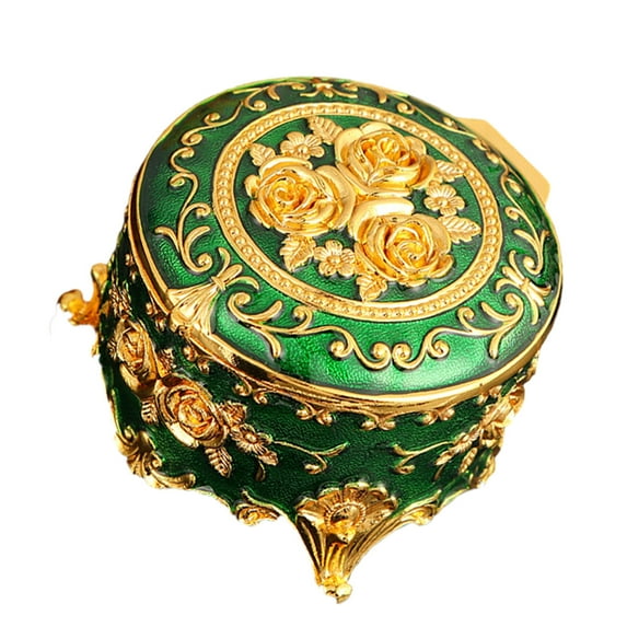 Enameled Jewelry Case for Necklace Rings Storage Solution For ...