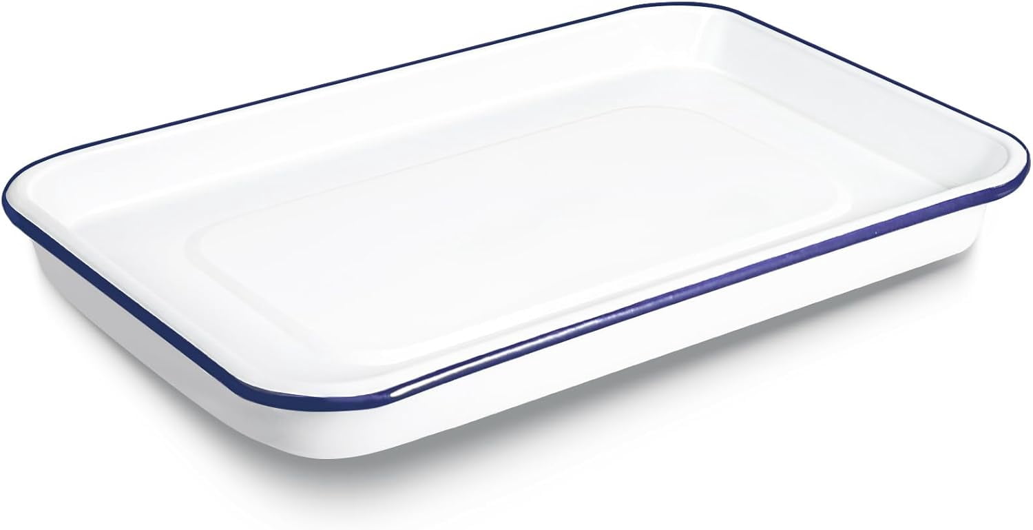 Enamelware 9x13 Non Stick Baking Sheet, Enameled Steel Jelly Roll Pan ...