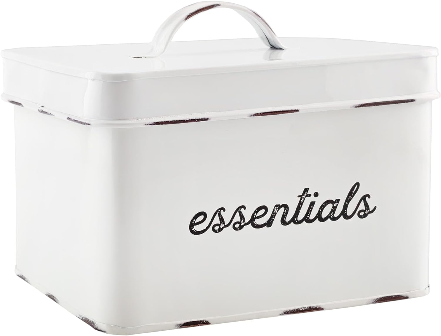 Enamelware Tampon Holder for Bathroom Storage (White); Feminine Supply ...