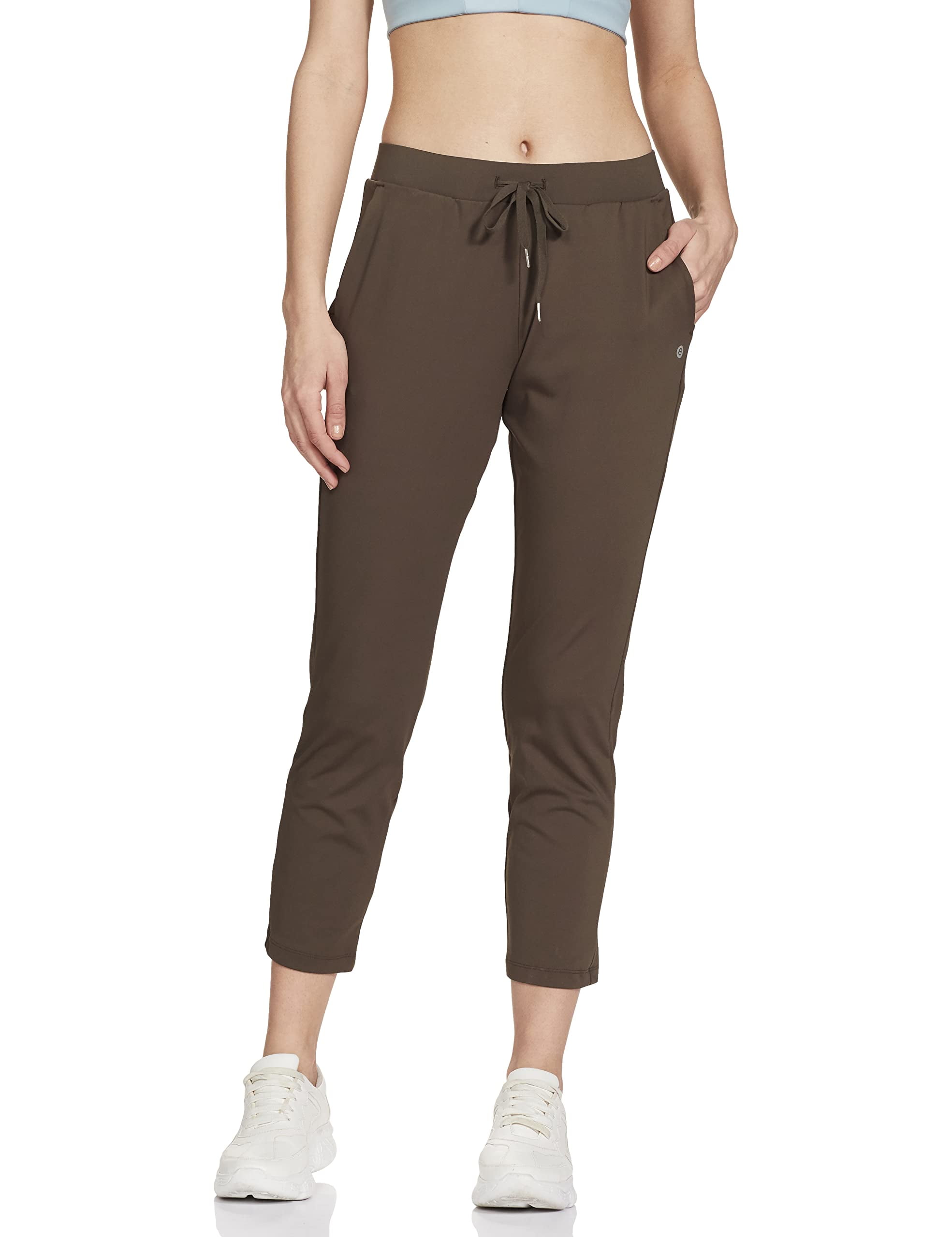 Enamor Cotton Blend Womens Active Wear Track Pants (Olive Bleached ...