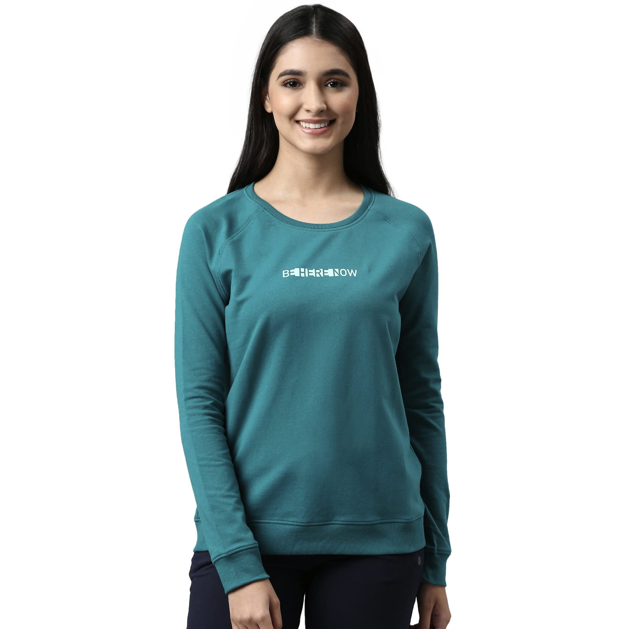 Enamor Women'S 57% Cotton, 38% Polyester & 5% Spandex Crew Neck ...
