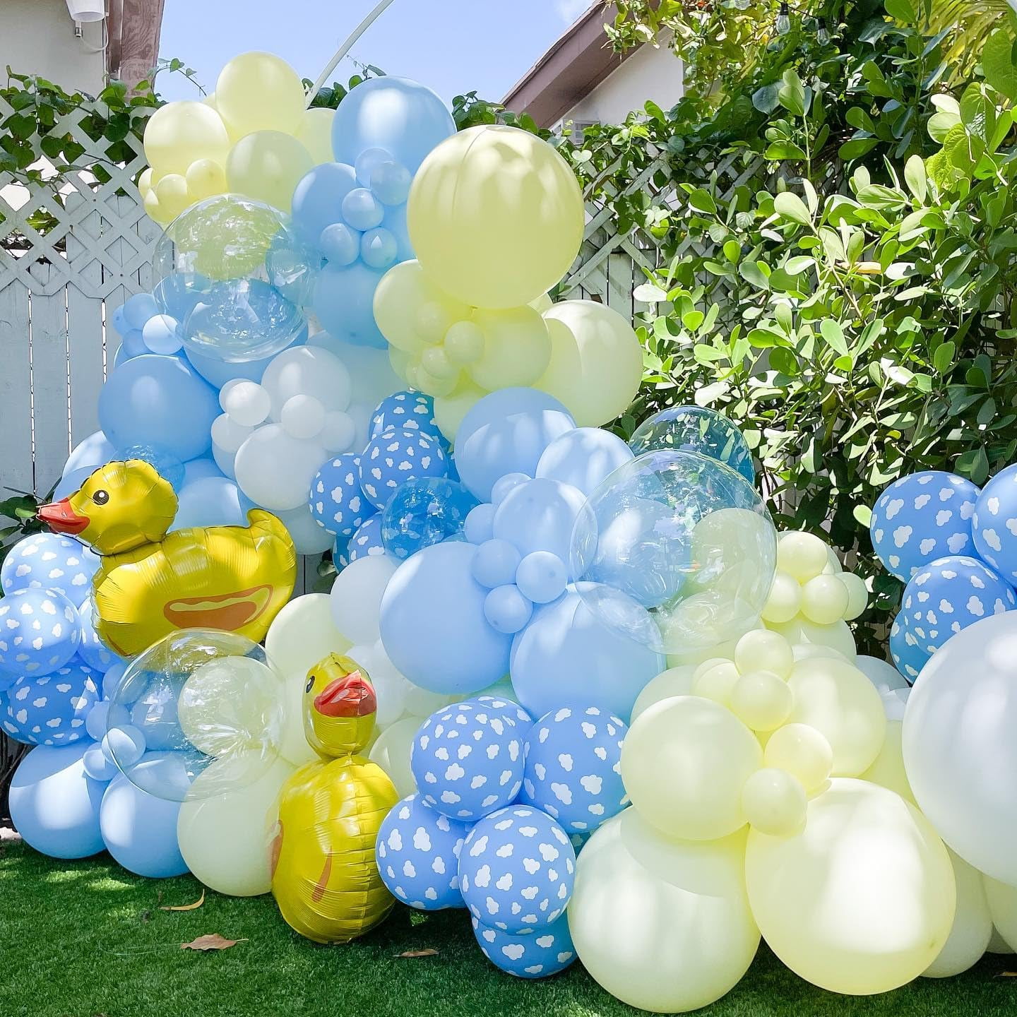 Enanal Little Duck AJH3 Balloon Garland Arch Kit, 157pcs Blue Yellow ...