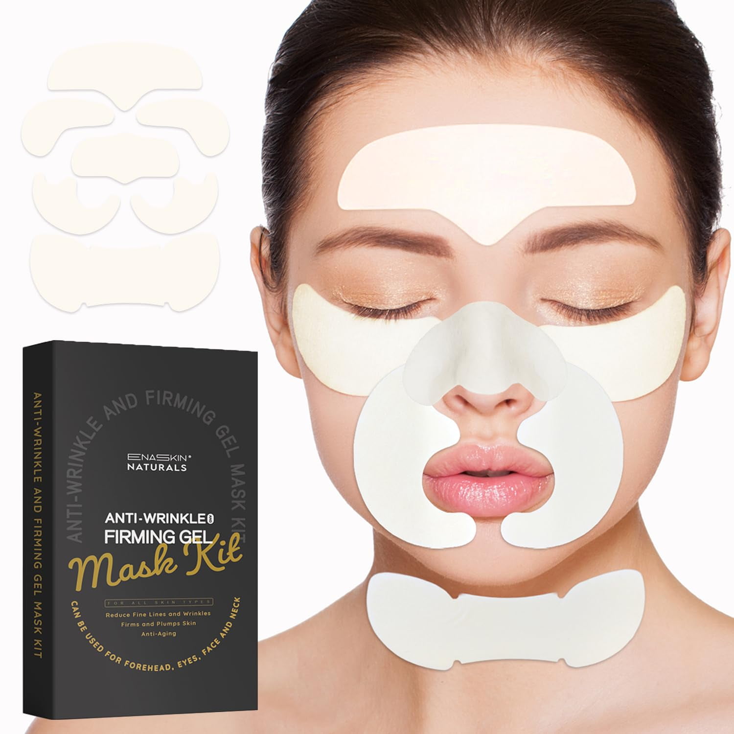 Enaskin Naturals Anti Wrinkle MMF7 Face Patches Anti Wrinkle Gel Face ...