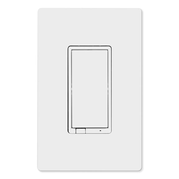 Enbrighten 58433 Z-Wave v2 In-Wall Smart Paddle light Switch, 700 ...