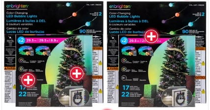Enbrighten Color-Changing Bubble Lights- 4 Strings, 90 lights Per ...