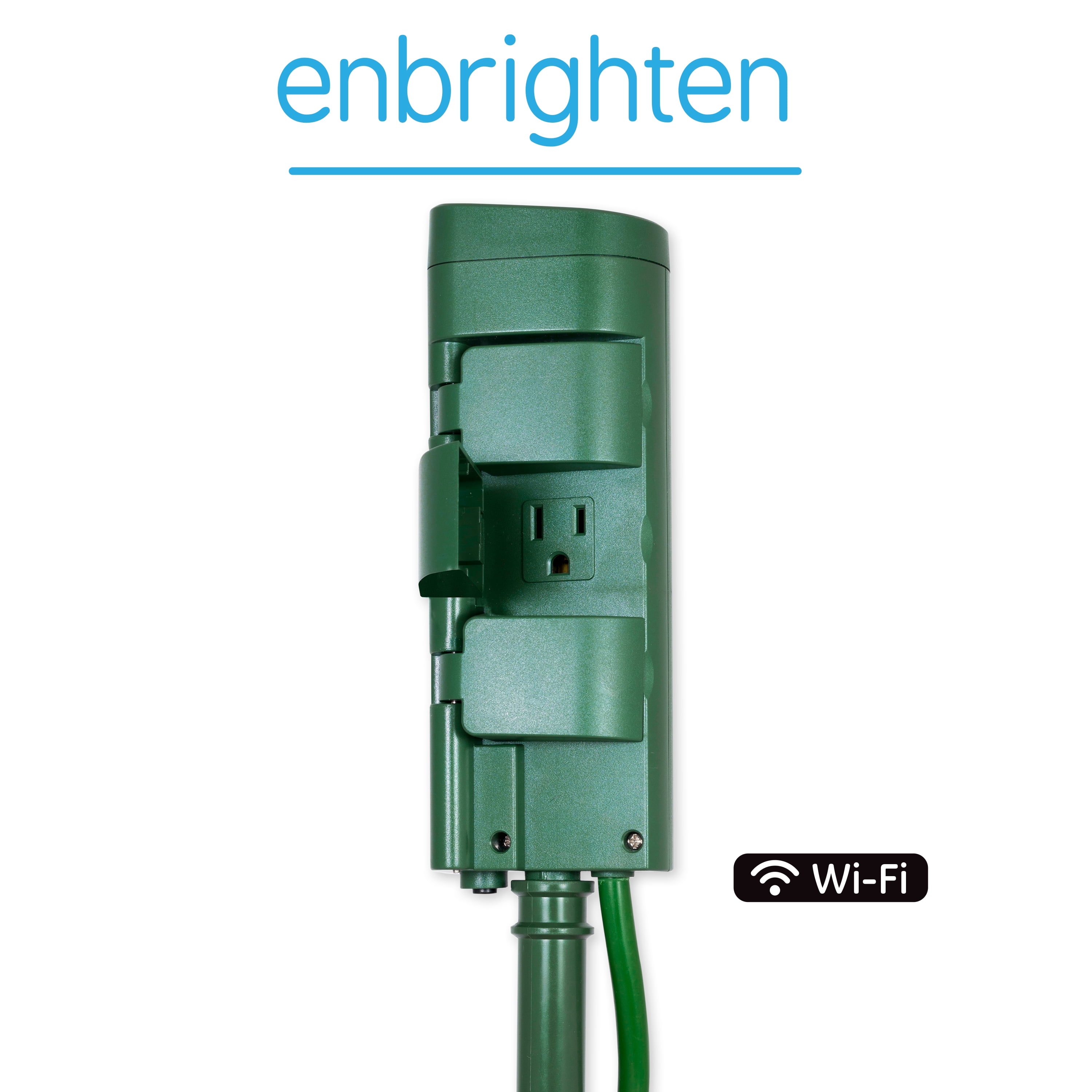 Enbrighten Wi-Fi Smart Yard Stake, 6-Outlet Outdoor Plug-In, 51492 ...