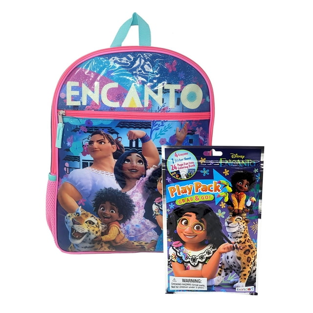 Encanto 16" Backpack Isabel Mirabel Luisa w/ Disney Grab-N-Go Play Pack ...