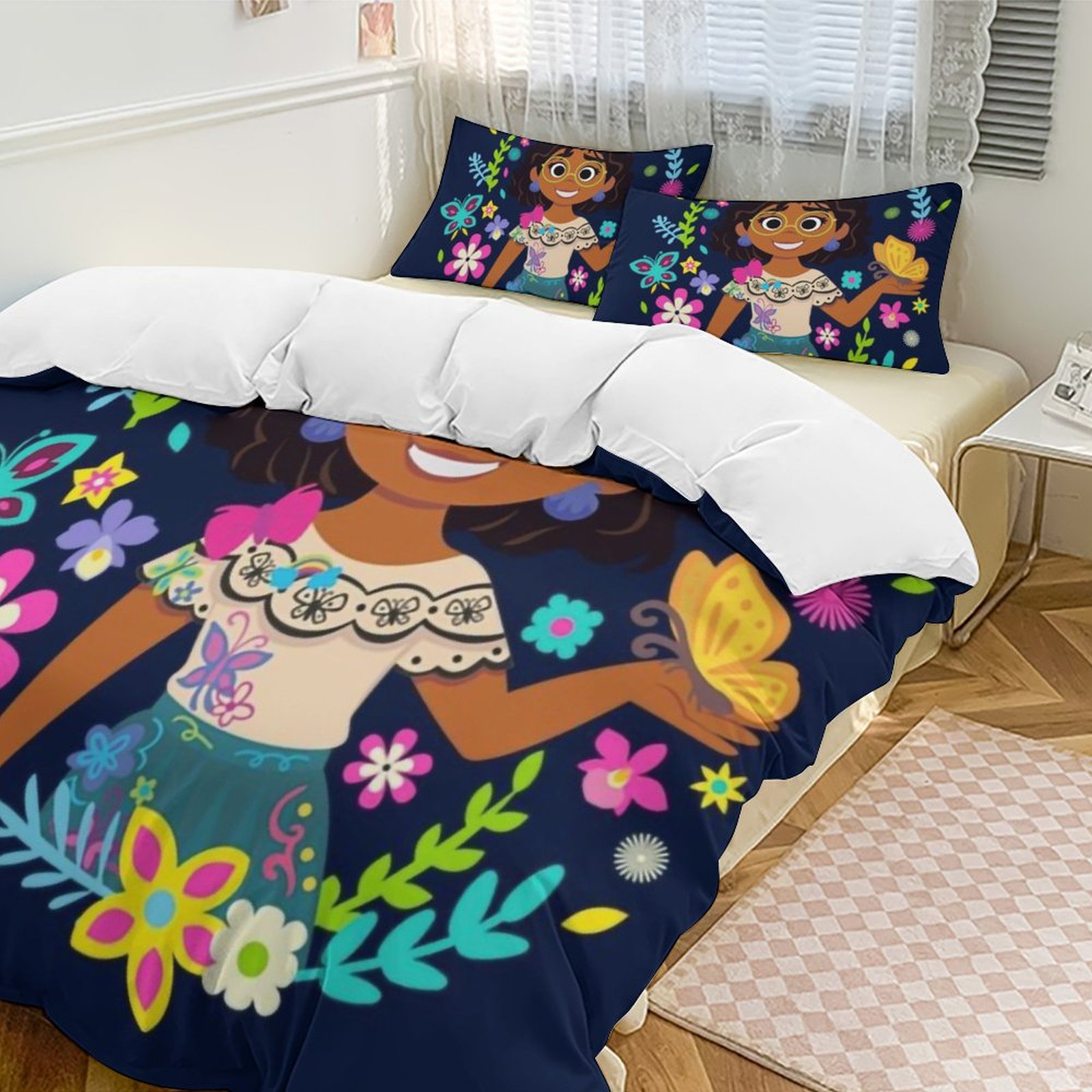 Encanto 3 Piece Bedding Set Cartoon Comforter Set Cute Duvet Cover Sets Super Soft Aldult ...