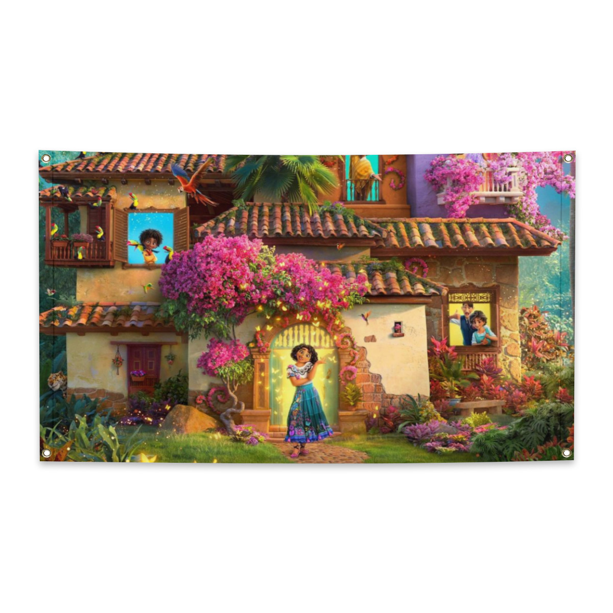 Encanto 3x5 ft Face Flag - Vivid Color and Fade proof - Canvas Header ...