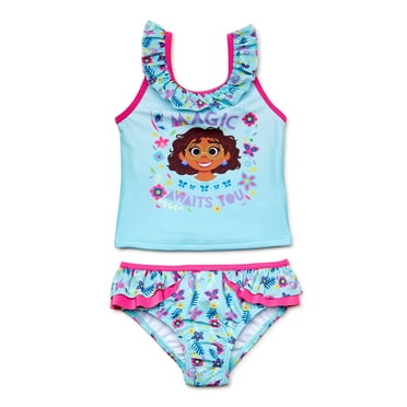 Wonder Nation Baby Toddler Girl Palm Bikini Swimsuit - Walmart.com