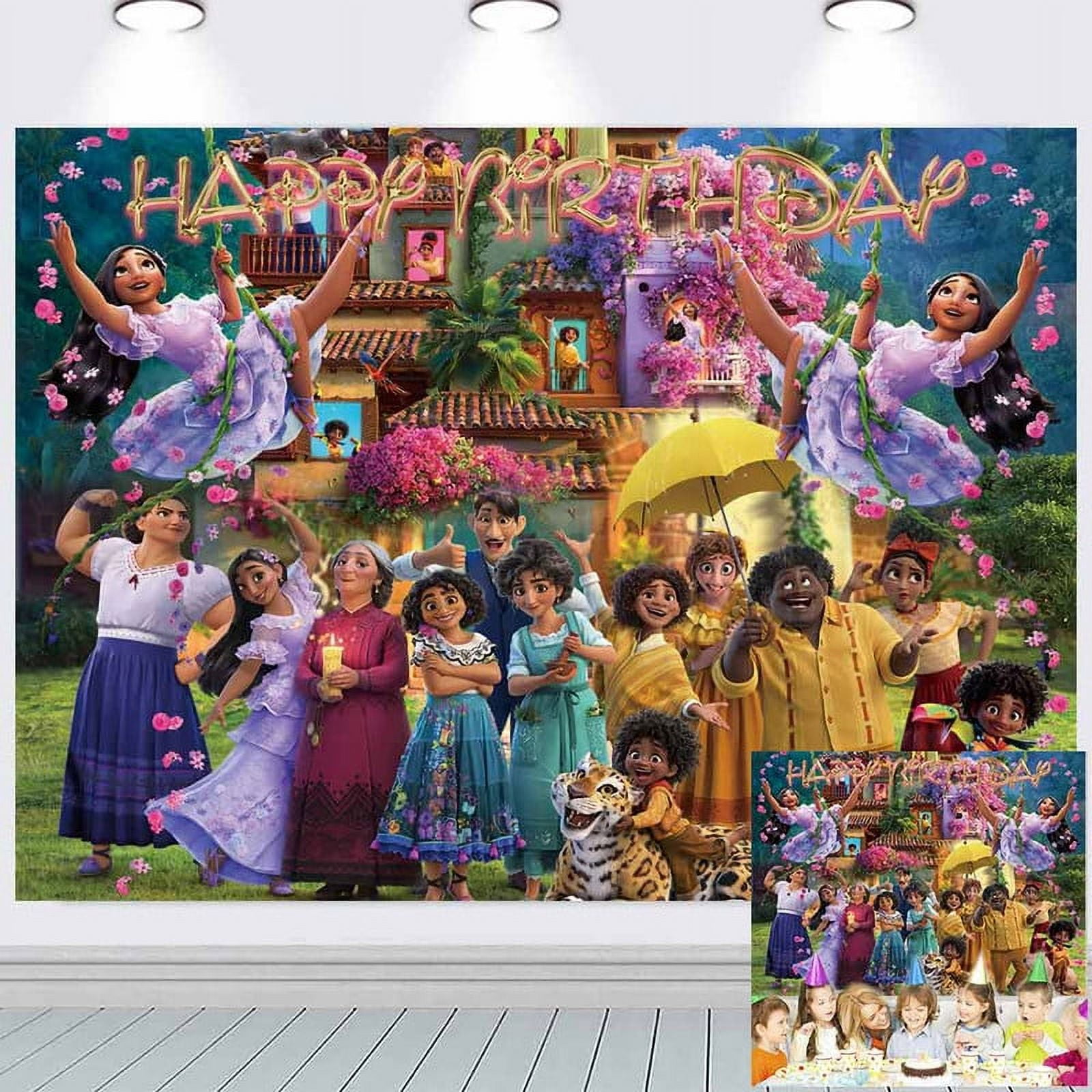 Encanto Backdrop Banner Party Supplies Poster Movie Theme Background ...