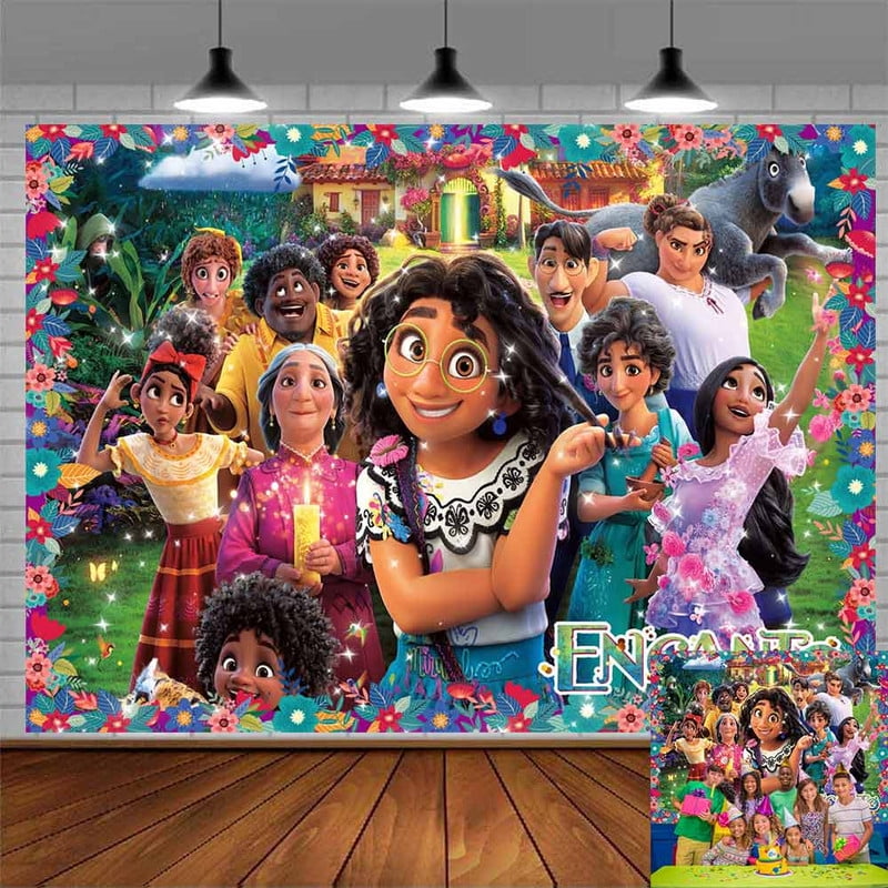 Encanto Backdrop Banner Party Supplies Poster Movie Theme Background ...