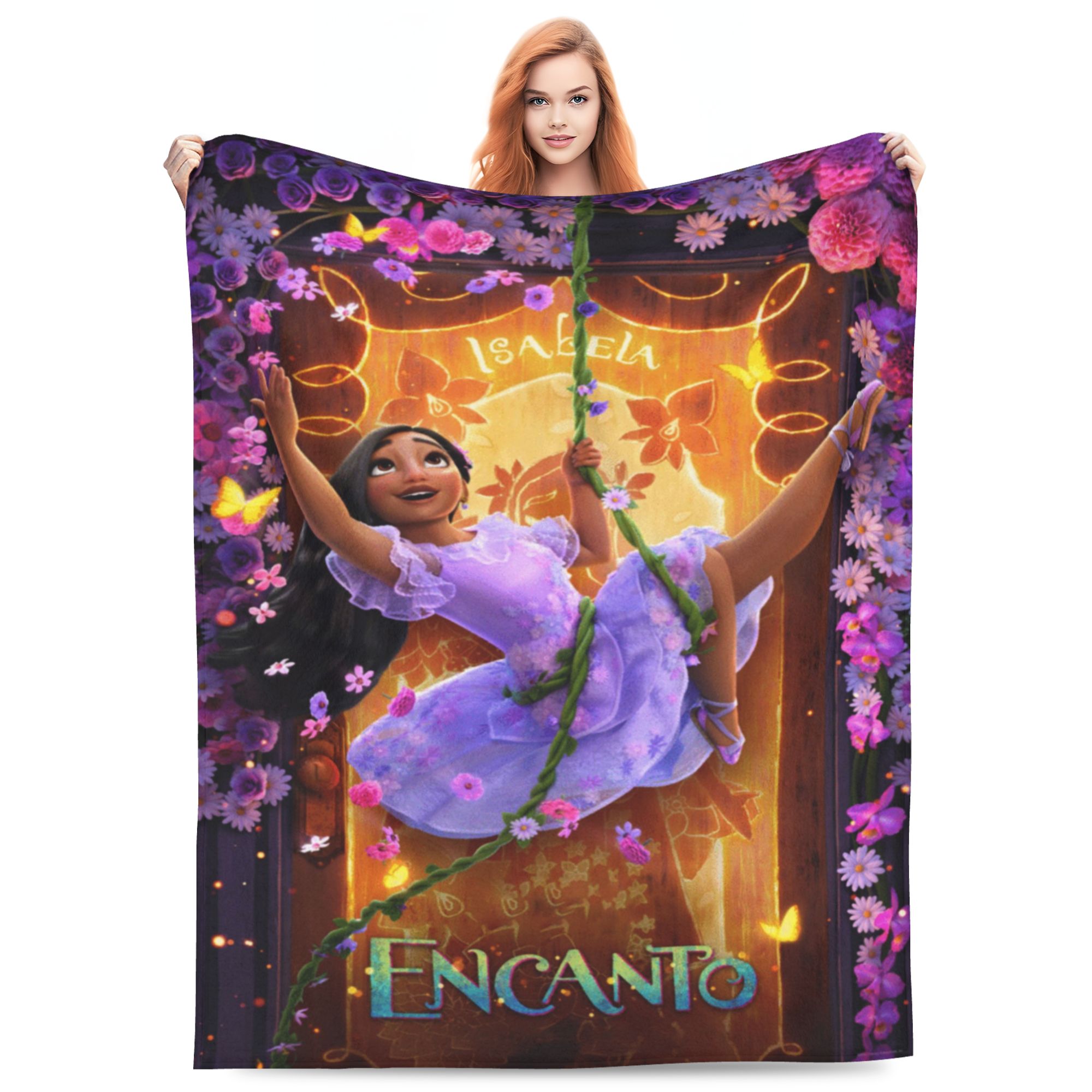 Encan-t Bed Blanket 3D Printed Throw Blanket Lightweight Super Soft Air ...