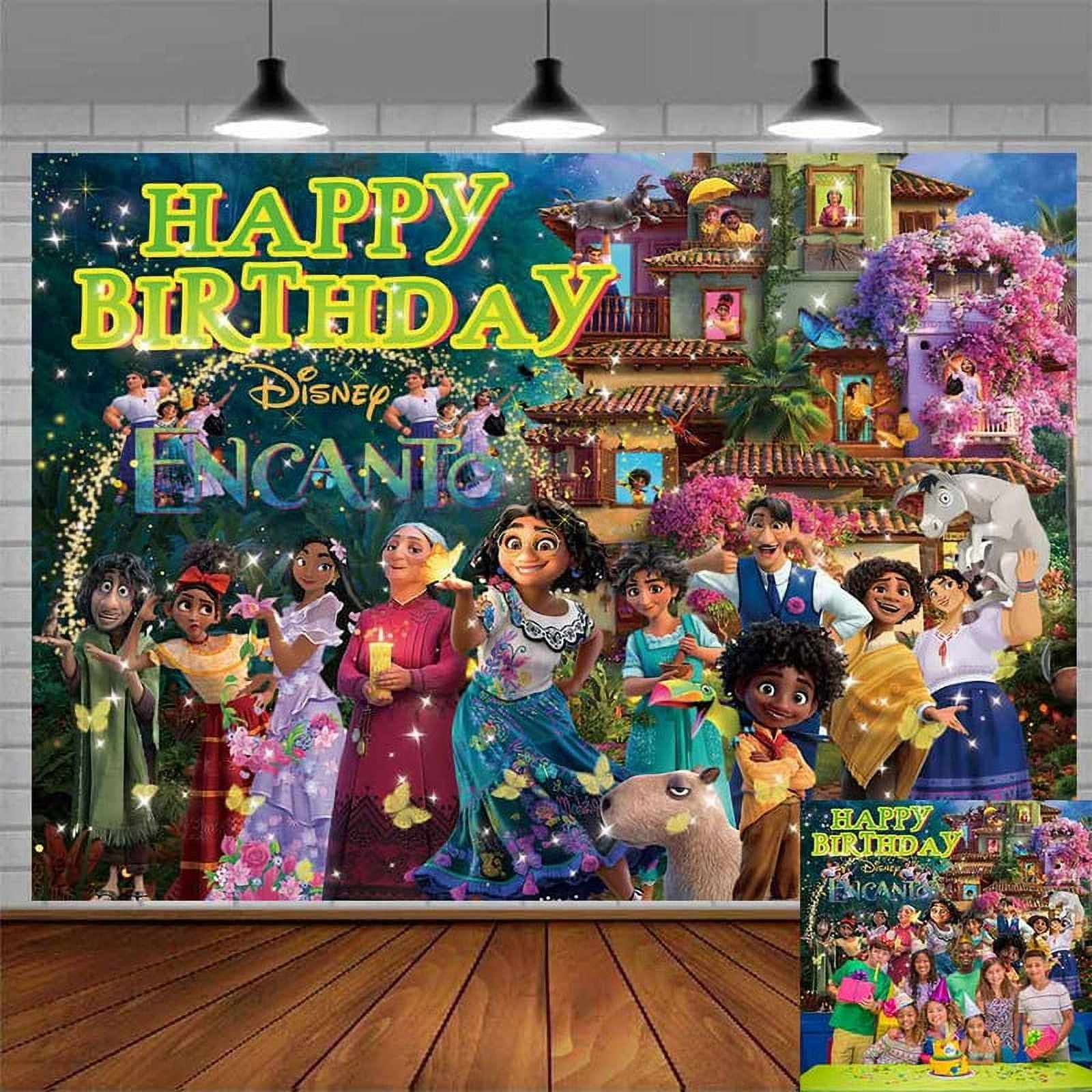 Encanto Birthday Banner Backdrop Background Party Supplies Taspestry ...
