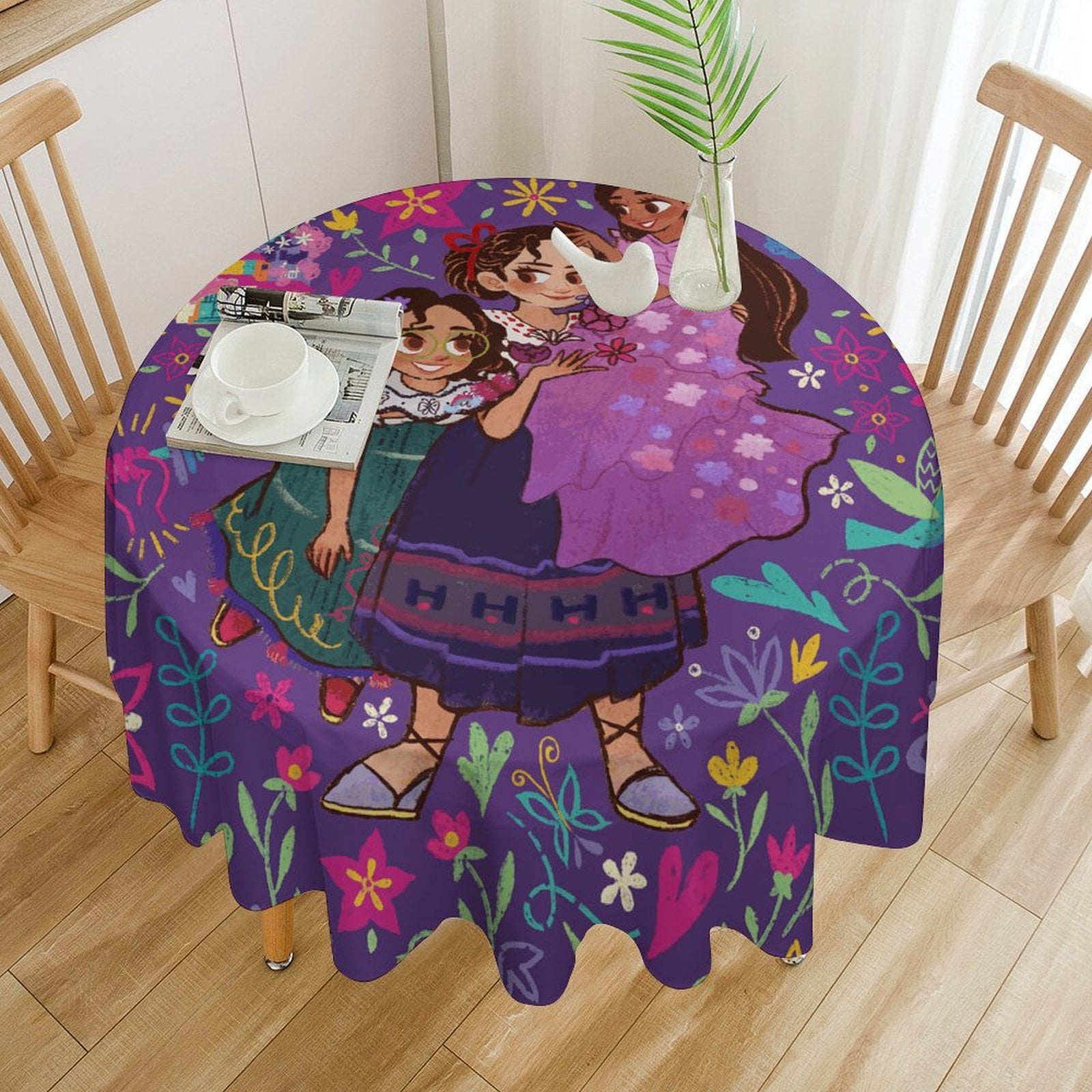 Encanto Christmas round plastic waterproof tablecloth 60x60in - Walmart.com