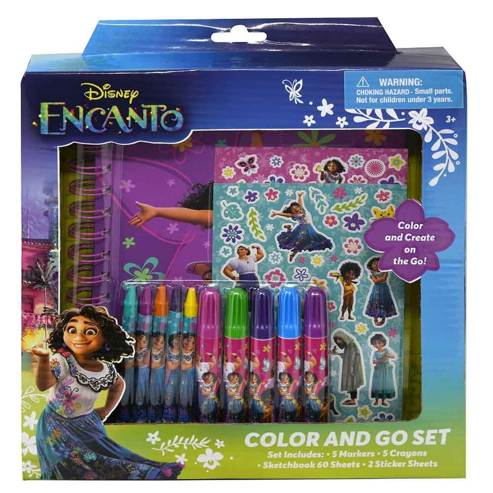 Encanto Beginners Drawing Art Supplies & Color Go Set in Box - Markers ...