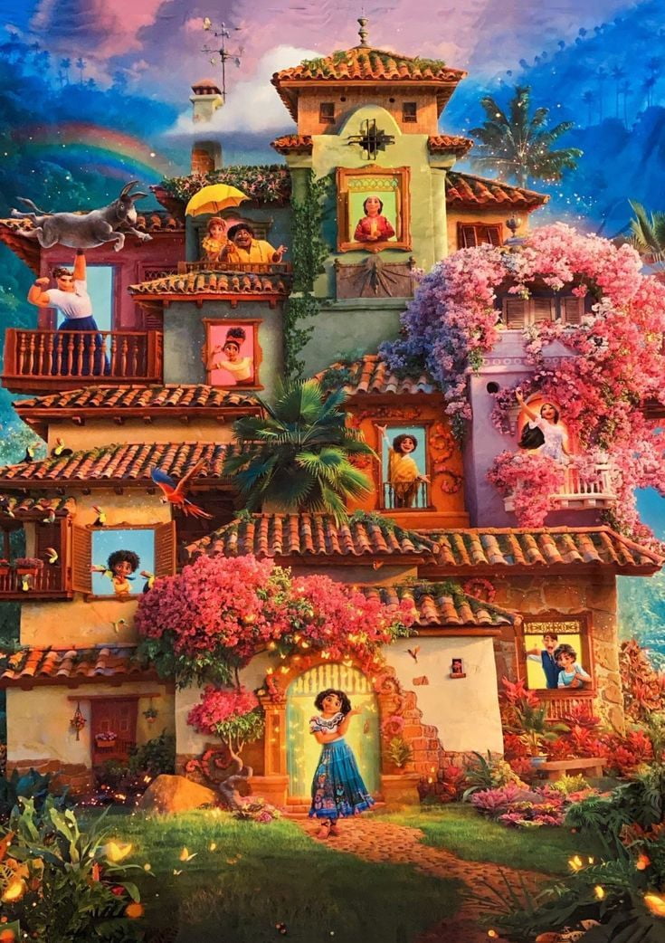 Encanto Diamond Painting Kits, Cartoon castle 5D Diamond Dot Art Full ...