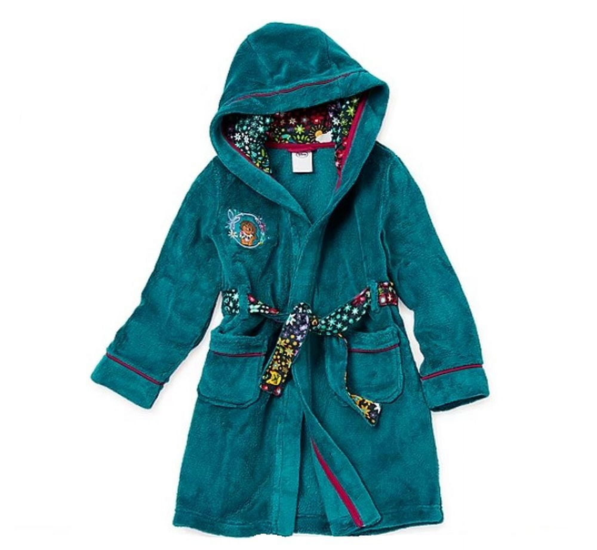 Encanto Girl's Mirabel Minky Fleece Hooded Bathrobe, Robe (Size 4 ...