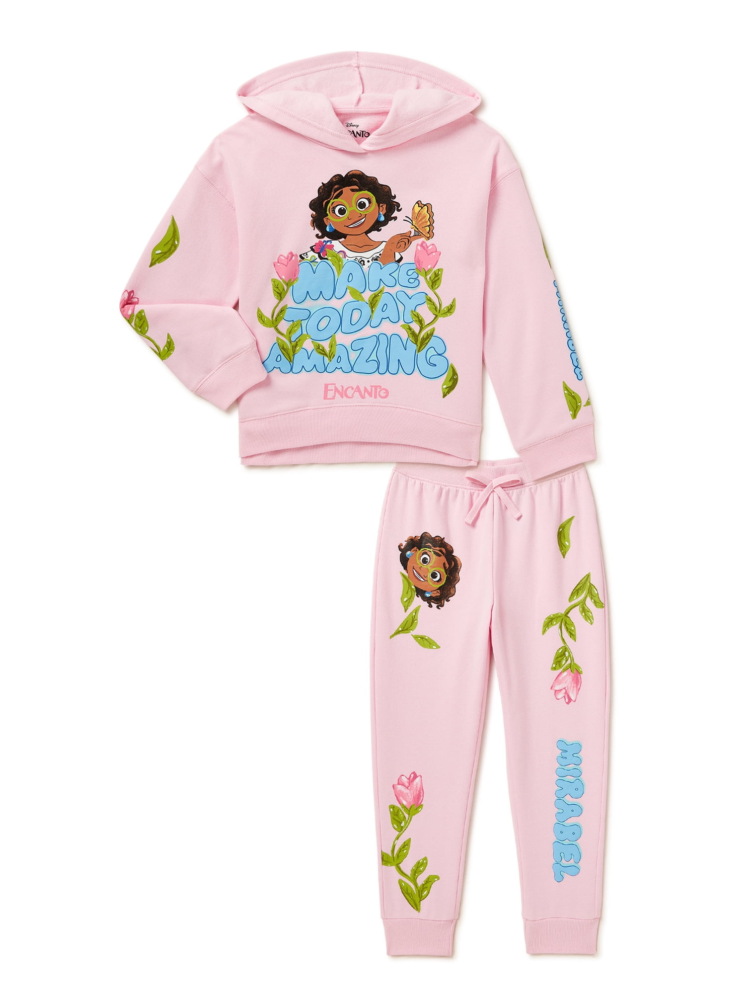 Encanto Girls Hoodie and Jogger Pants Outfit Set, 2-Piece, Sizes 4-16 ...