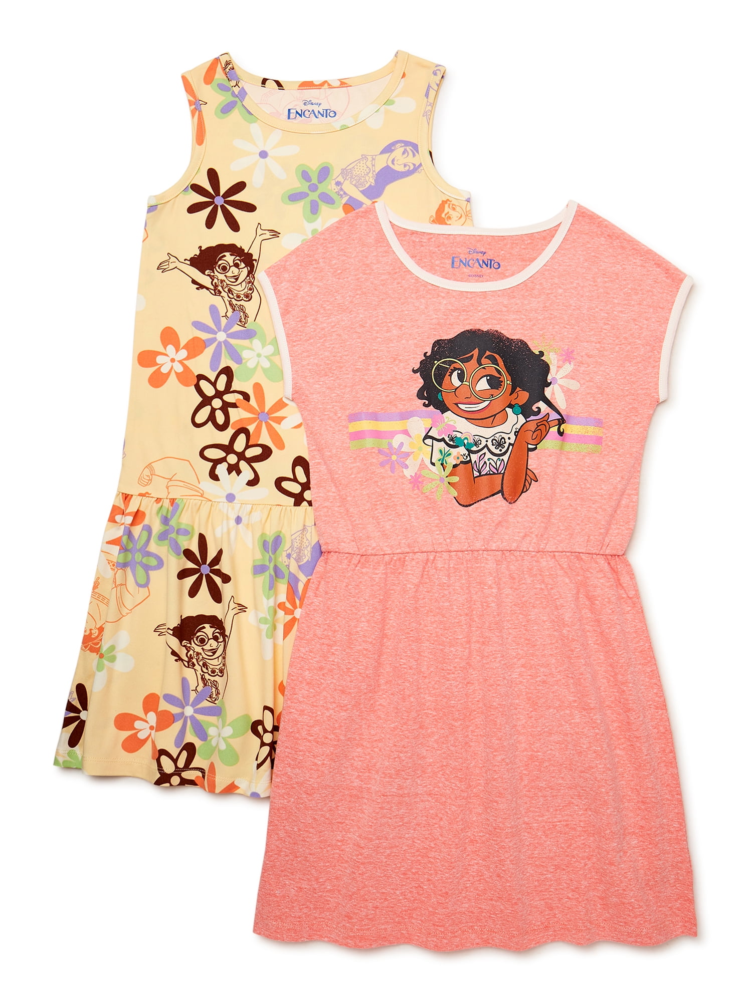 Encanto Girls Mirabel Play Dress, 2-Pack, Sizes 4-12 - Walmart.com