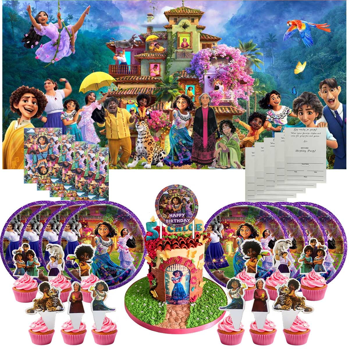 Encanto Invite Invitation Cards Party Supplies Decor Decorations Banner ...